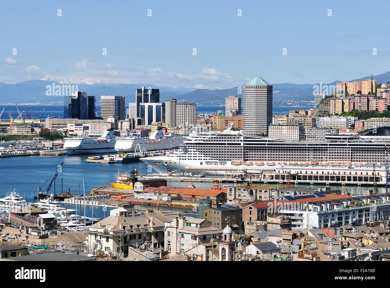 The harbor of genoa hi-res stock photography and images - Alamy
