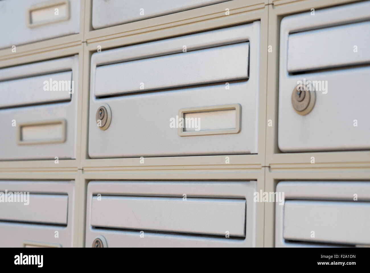 Steel letter boxes Stock Photo - Alamy