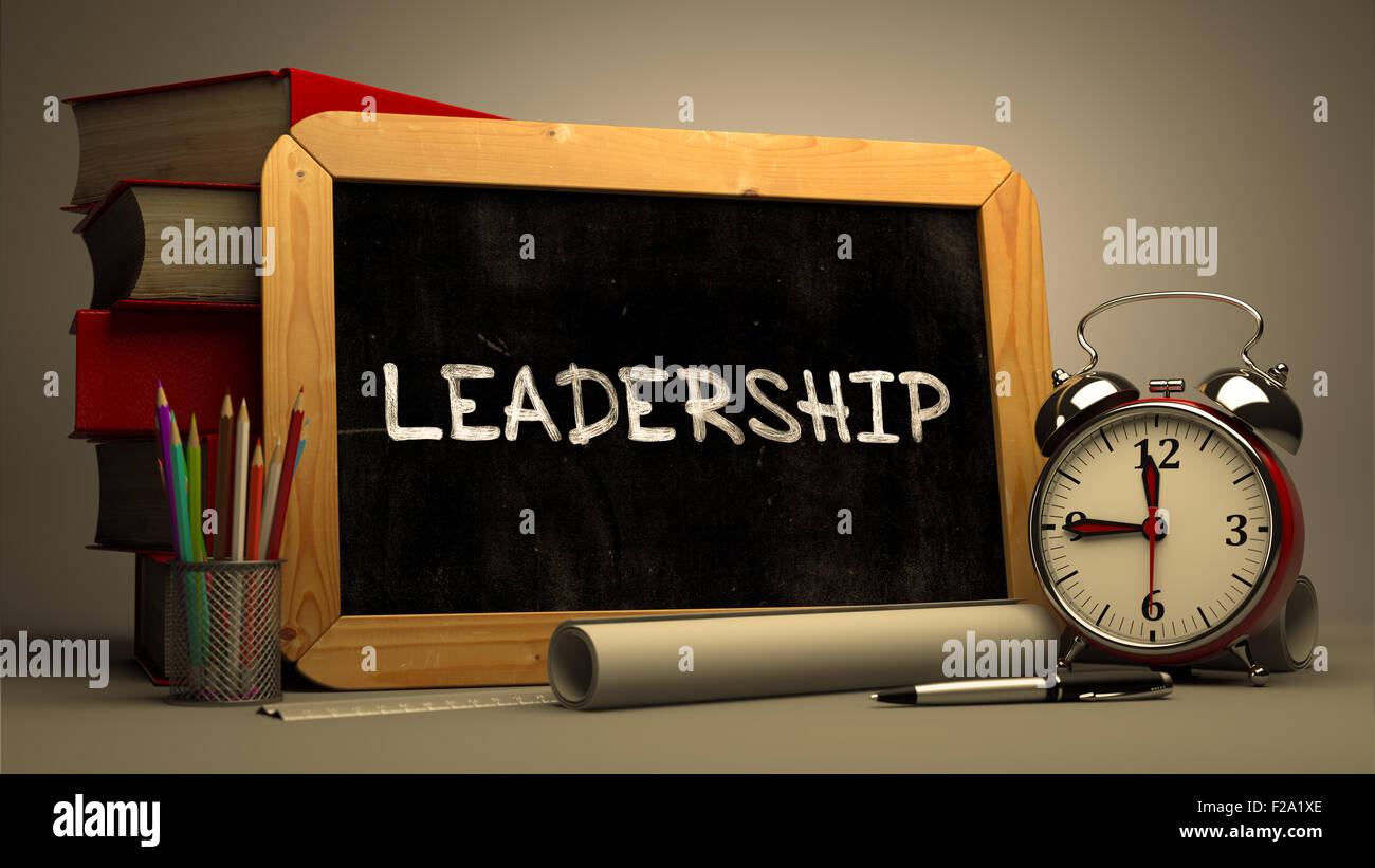 Leadership Concept Hand Drawn on Chalkboard Stock Photo - Alamy