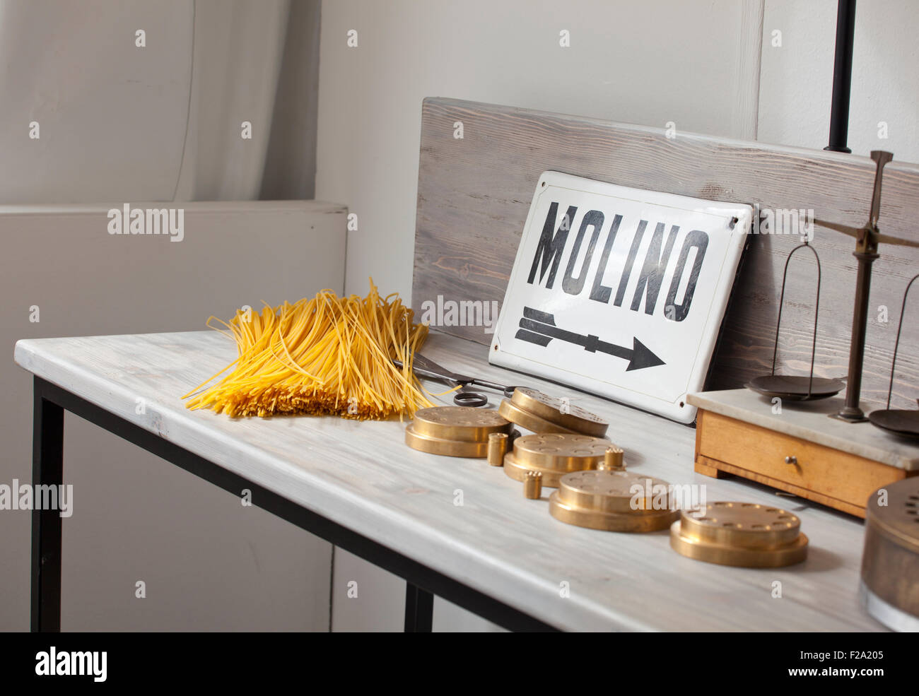 Famous italian Spaghetti on the table Stock Photo - Alamy