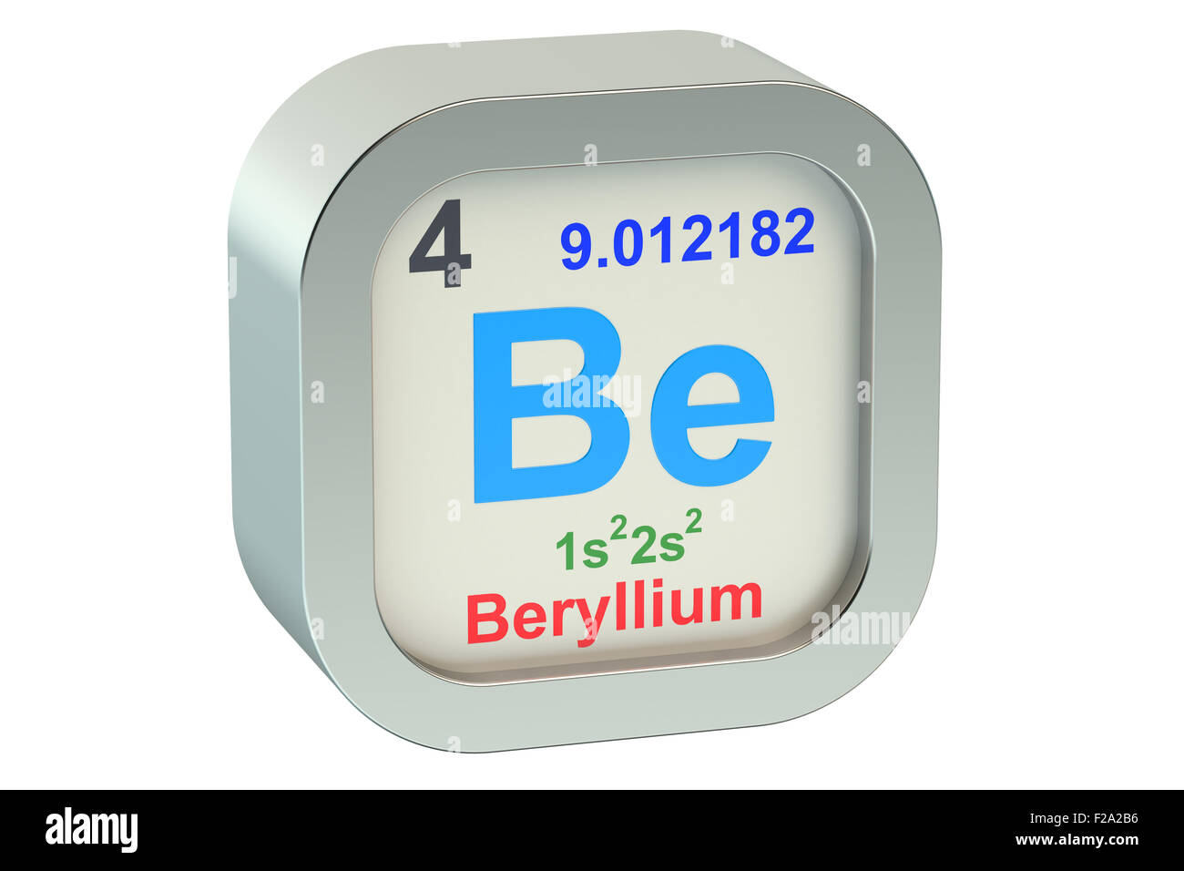 Beryllium element icon isolated on white background Stock Photo - Alamy