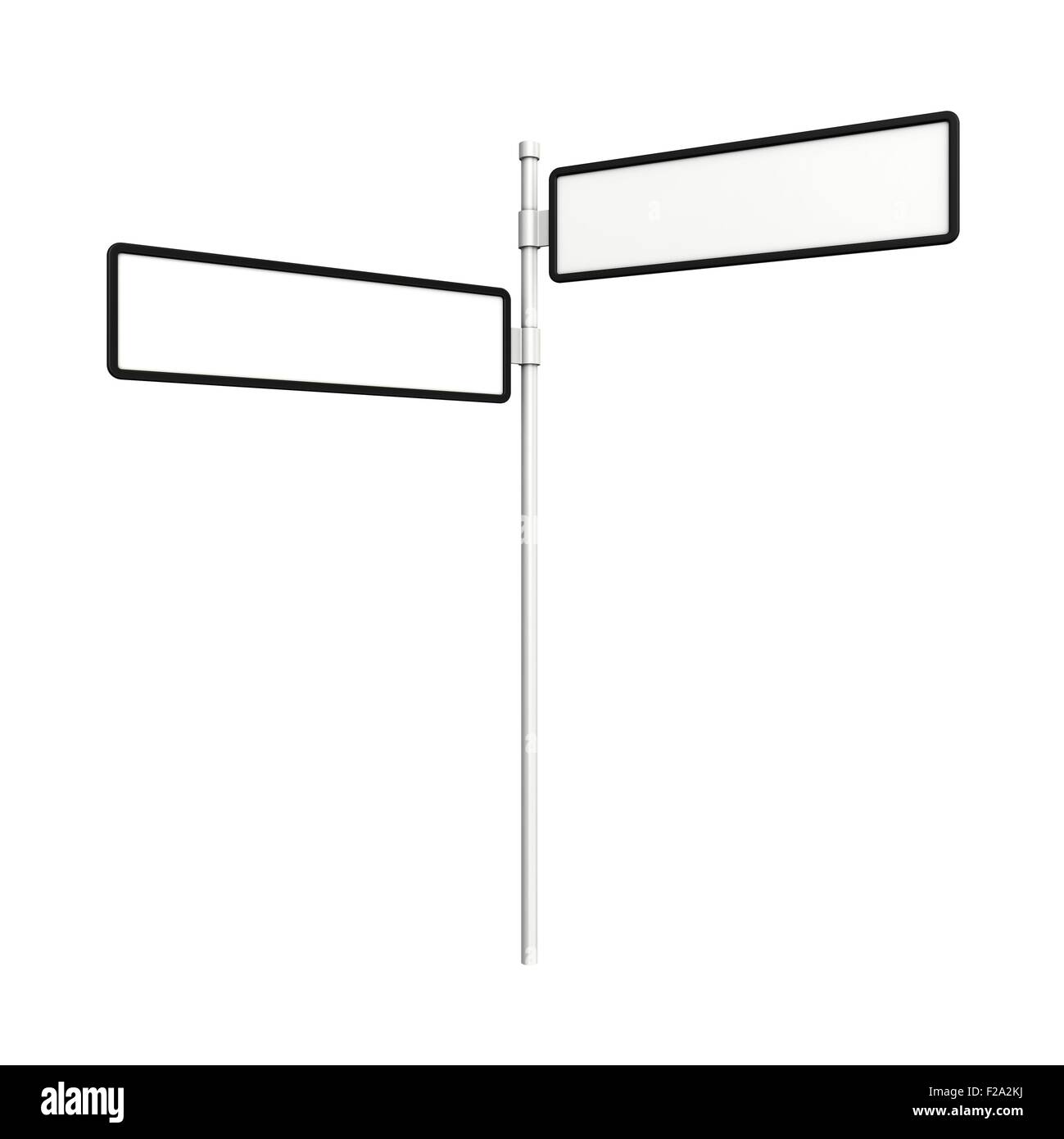 Blank road sign Stock Photo - Alamy