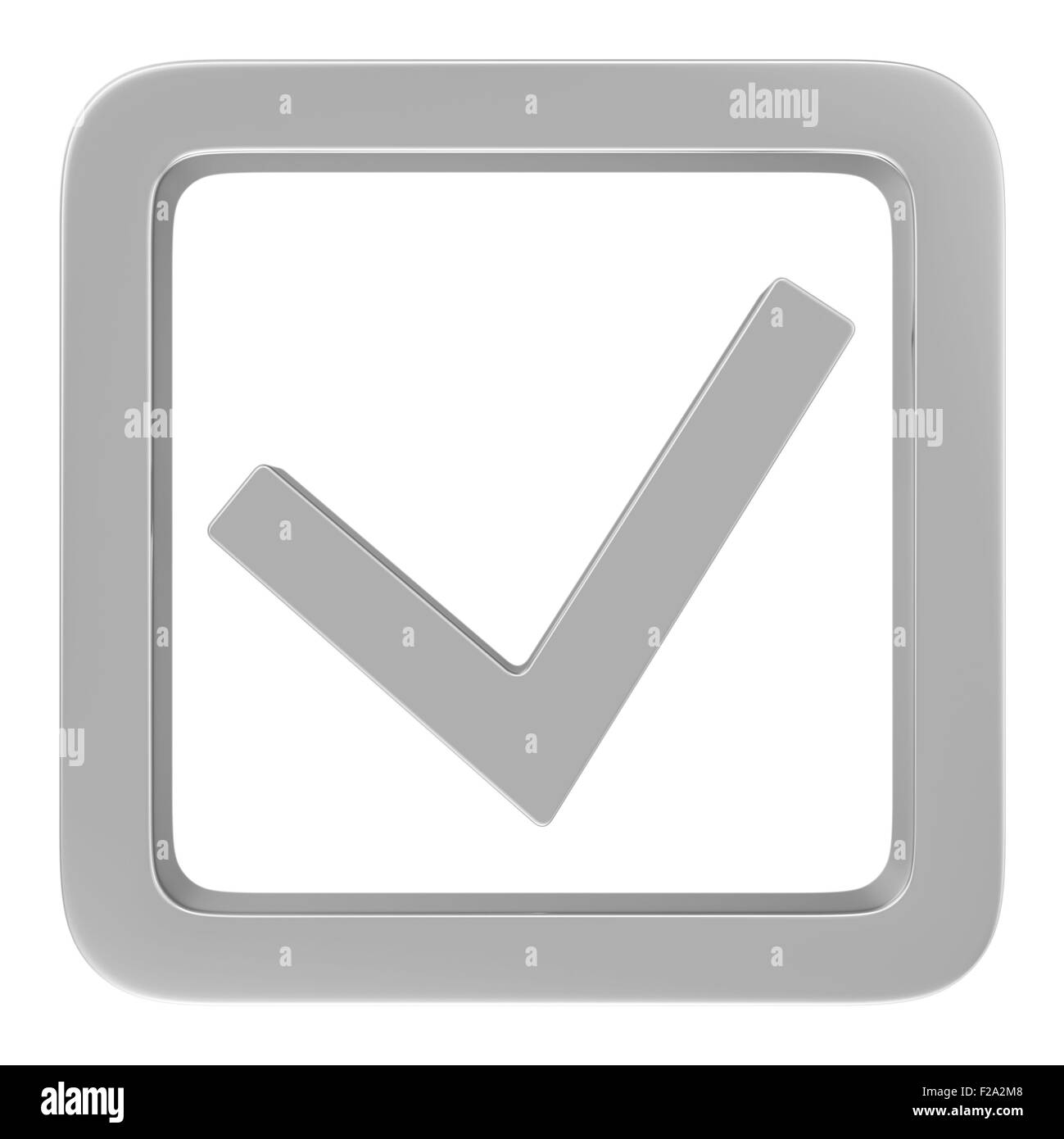 Glossy check mark Black and White Stock Photos & Images - Alamy