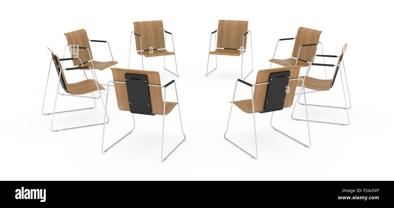 Chairs around round office table hi-res stock photography and images ...