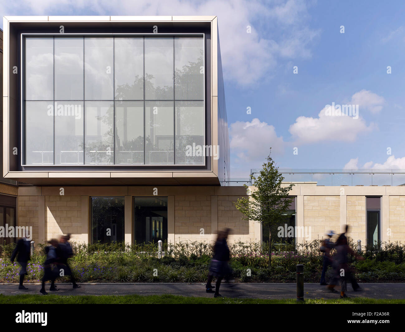 Front elevation of exterior facade with 'jewel box'. Uppingham School ...