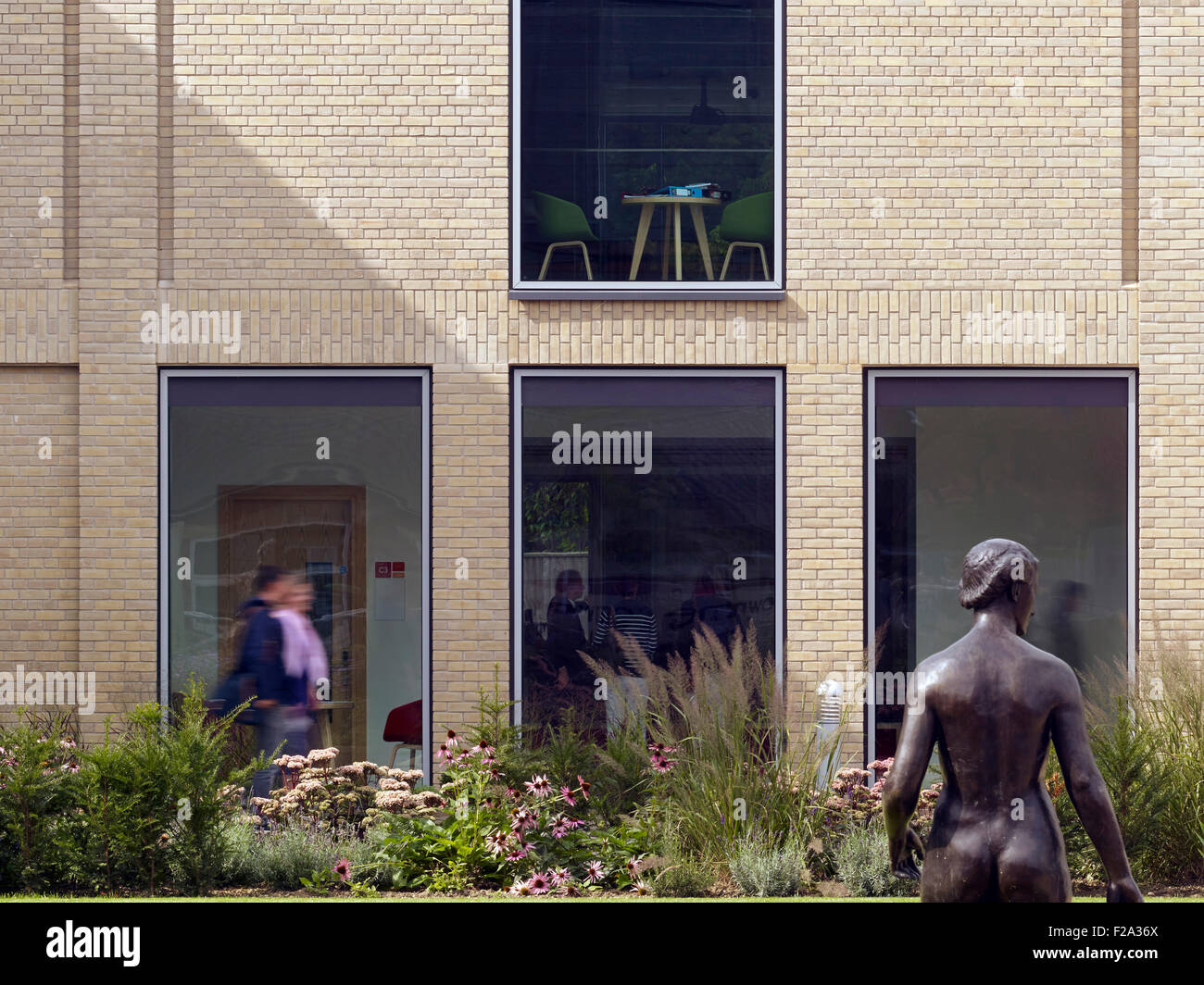 Landscaped quadrangle garden and exterior facade. Uppingham School ...