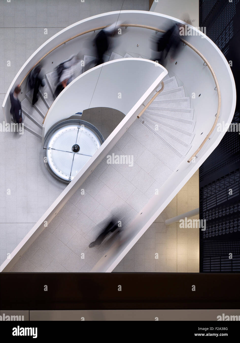Bird's eye view of spiral staicase. Uppingham School Science Centre ...