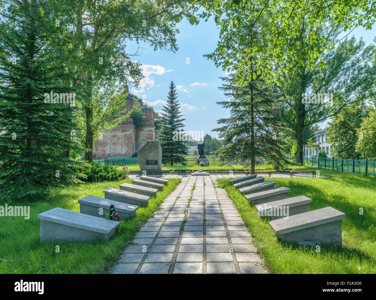 Mass grave and memorial to soldiers of the 16th Lithuanian Klaipeda Red ...