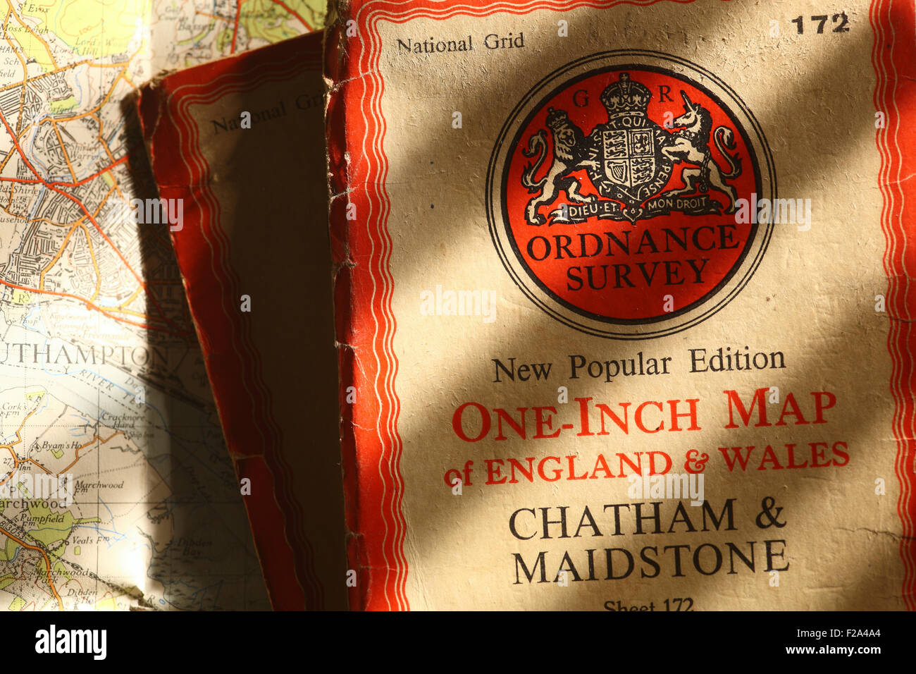 One inch ordnance survey map hi-res stock photography and images - Alamy