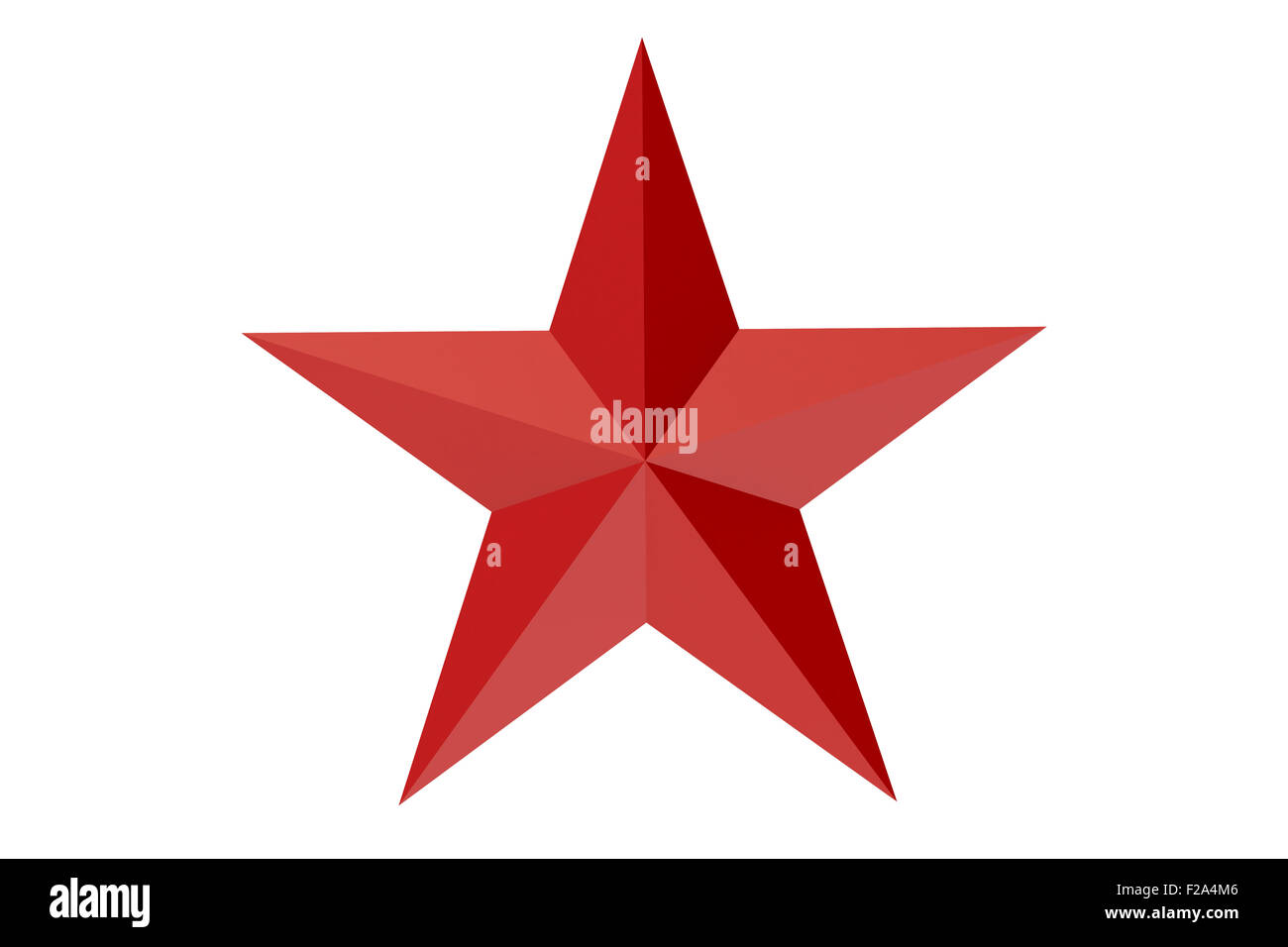 Red Star isolated on white background Stock Photo - Alamy