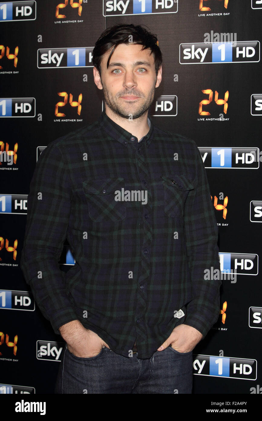 London, UK. Liam Garrigan at UK premiere of '24: Live Another Day' at Old Billingsgate, London ...
