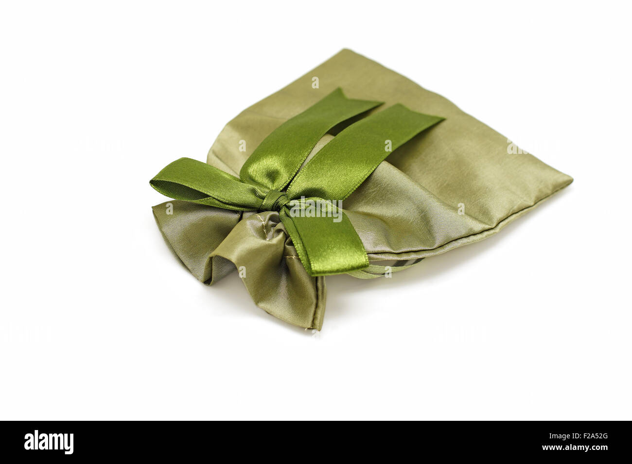 small fabric pouch isolated on white background Stock Photo - Alamy