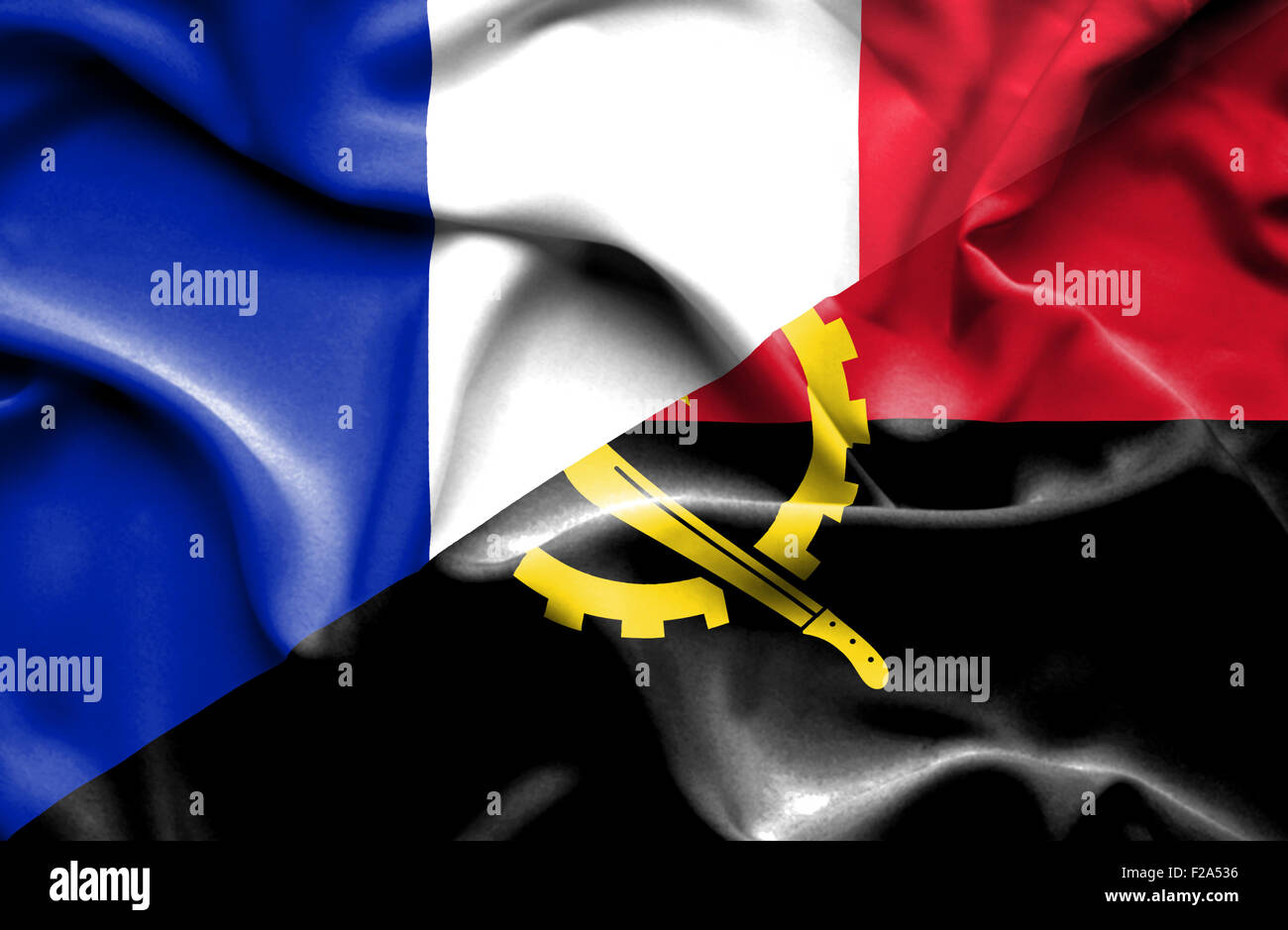 France angola flag hi-res stock photography and images - Alamy