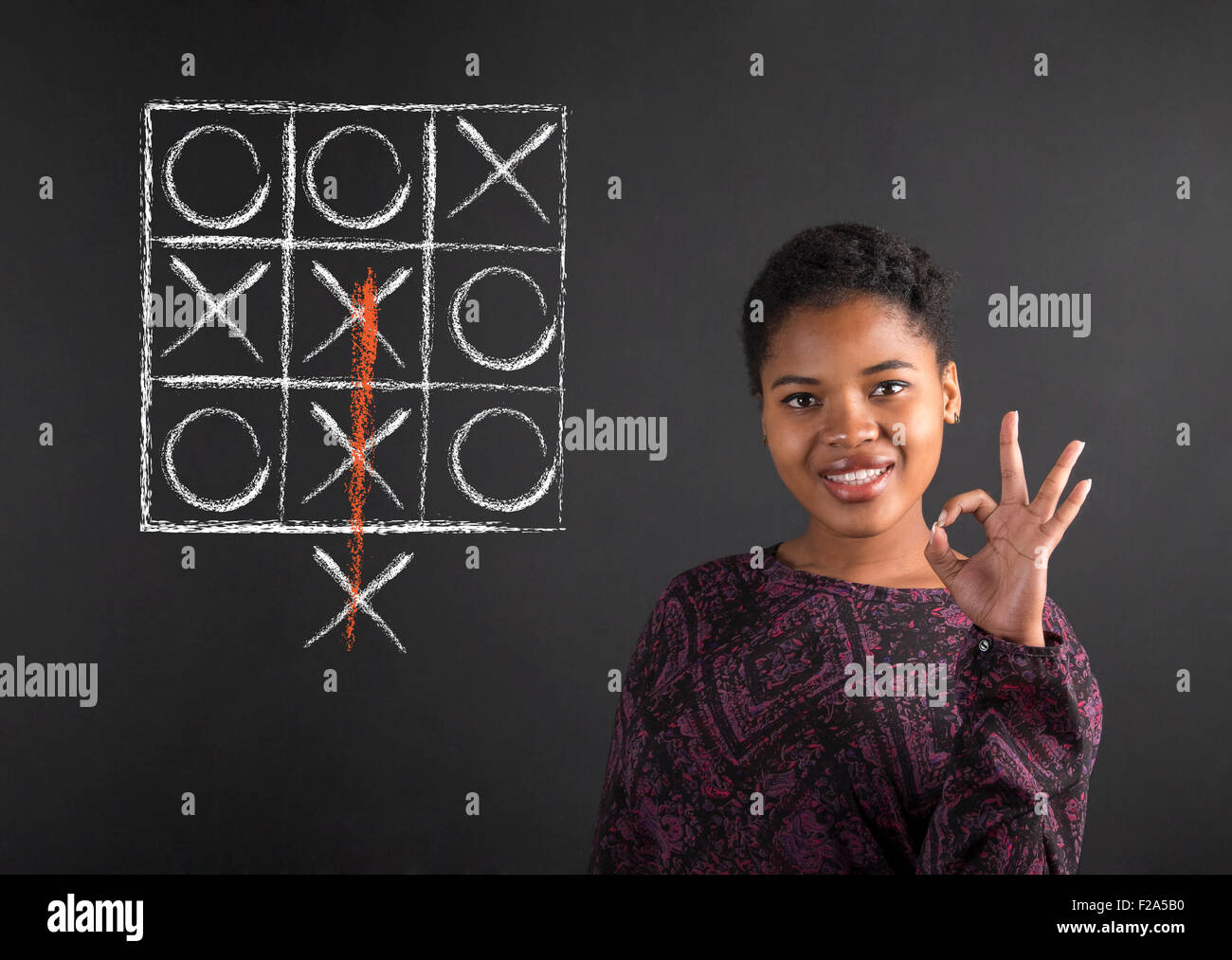 South African or African American black woman teacher or student ...
