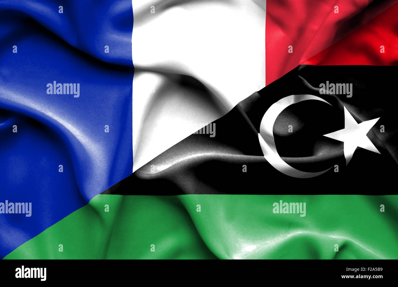 France libya flag hi-res stock photography and images - Alamy