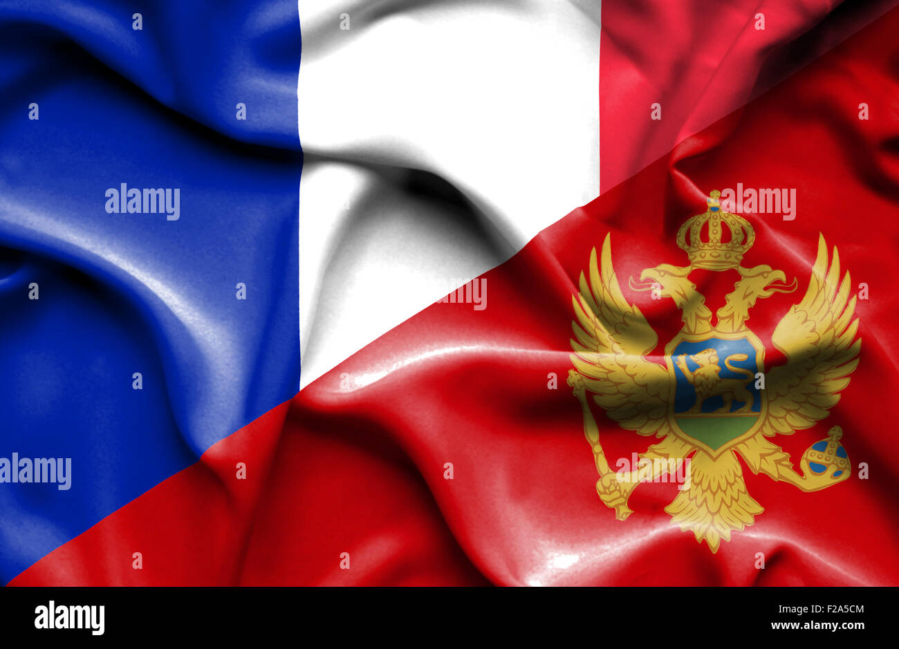 Montenegro france flag hi-res stock photography and images - Alamy