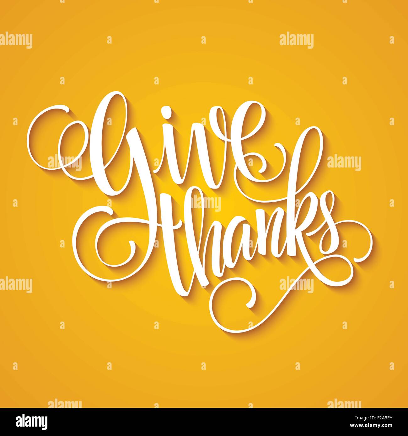 Thanksgiving Day Lettering. Vector illustration Stock Vector Image ...