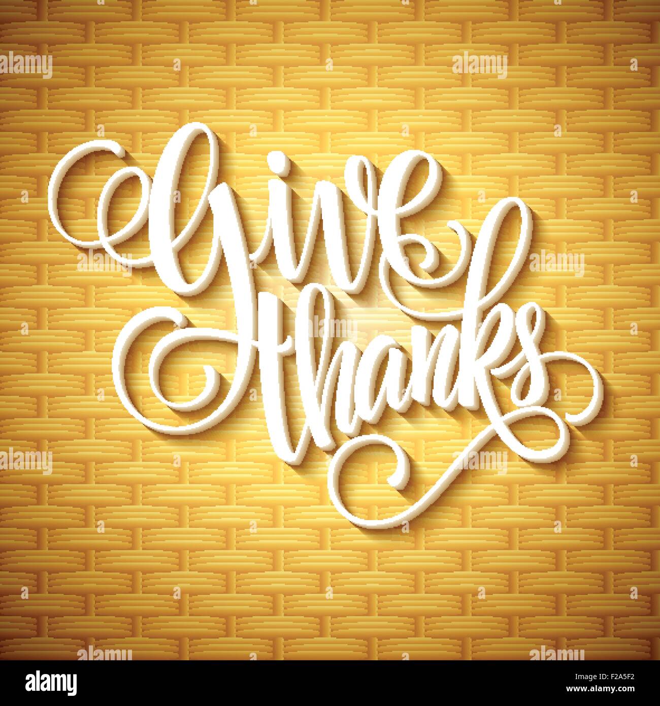 Thanksgiving Day Lettering. Vector illustration Stock Vector Image ...