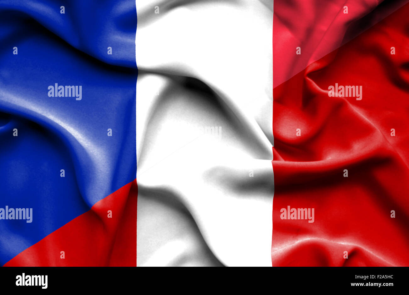 Waving flag of Peru and France Stock Photo - Alamy