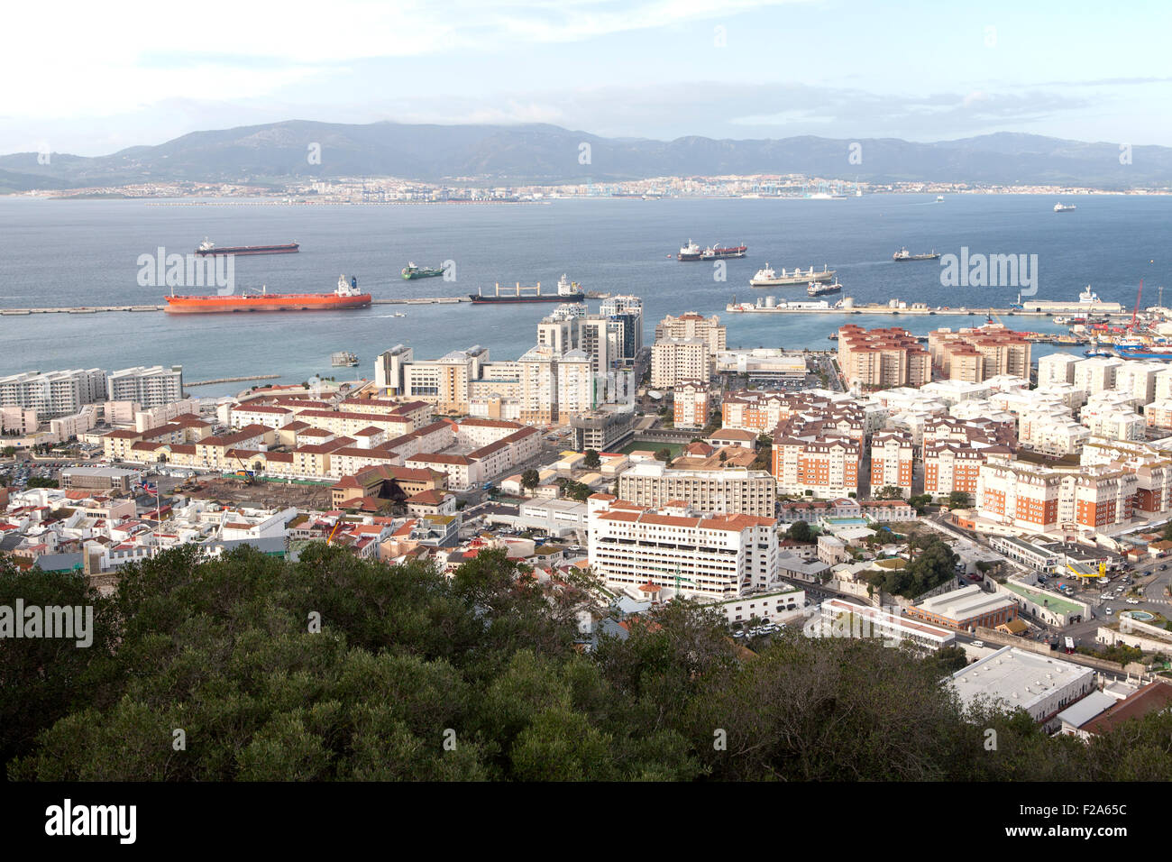 High density modern apartment block housing, Gibraltar, British ...