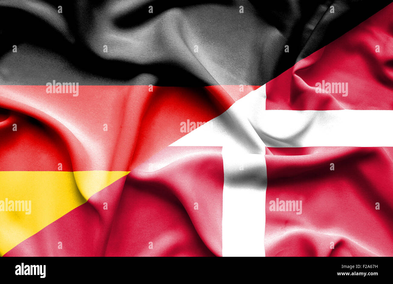 Denmark germany two flags hi-res stock photography and images - Alamy