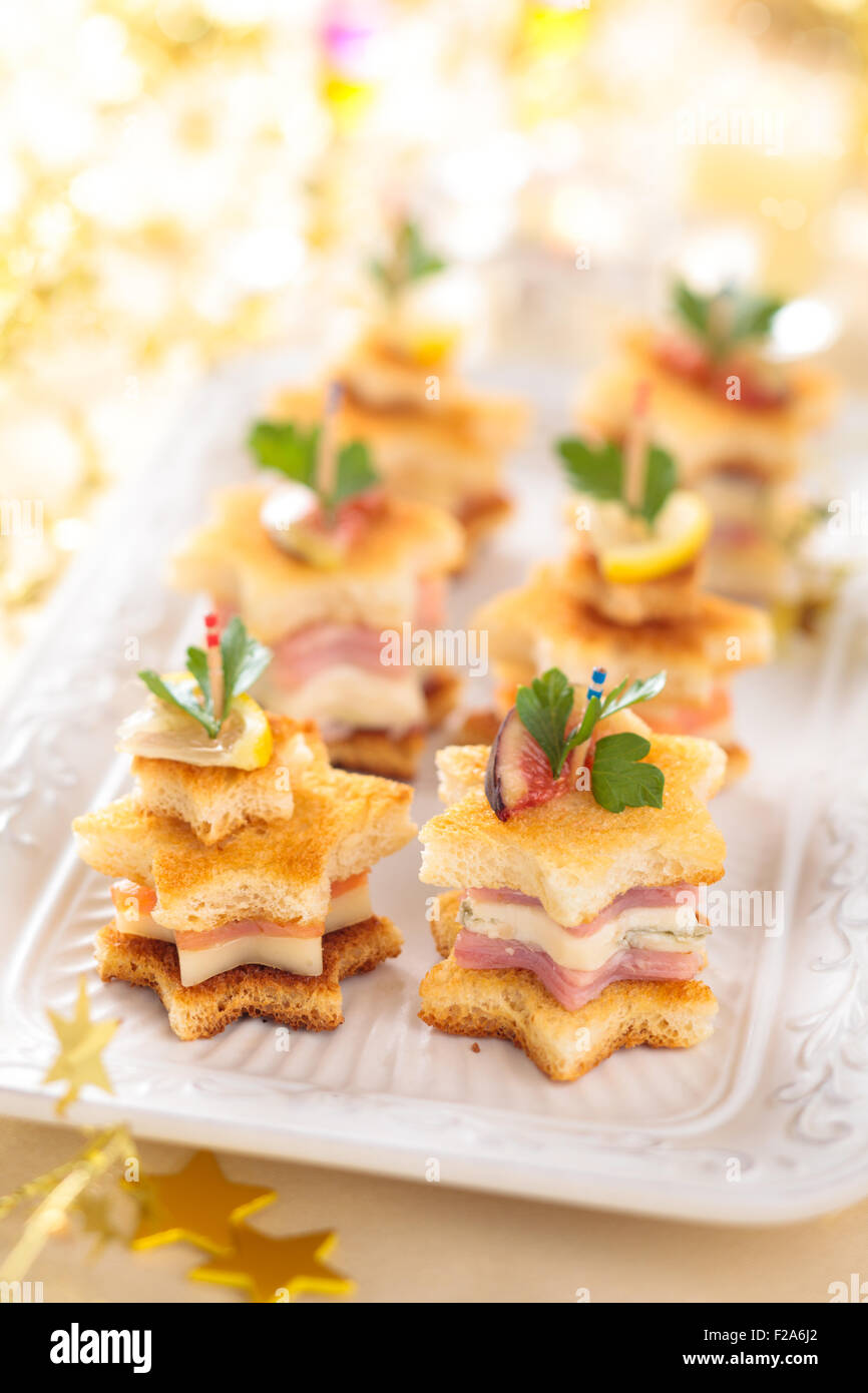 Star shaped toasts Stock Photo - Alamy