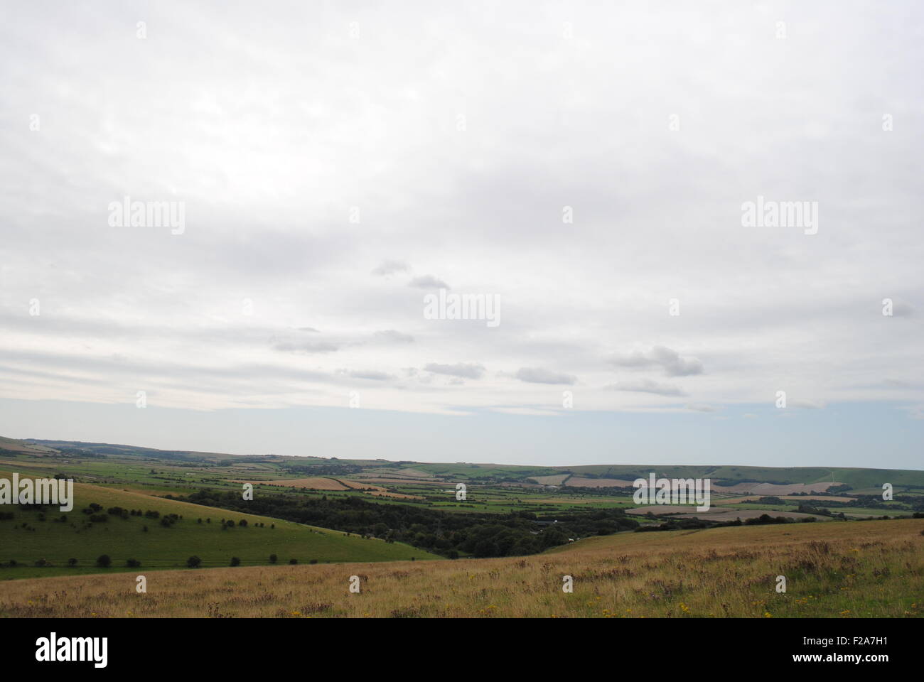 The South Downs and the town of Lewes Stock Photo - Alamy