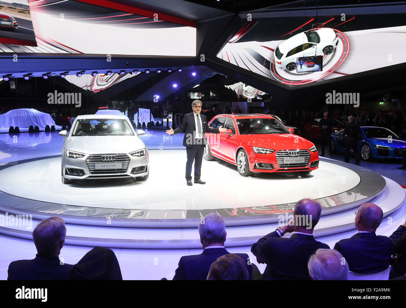 Frankfurt, Germany. 15th Sep, 2015. Luca de Meo, Audi executive board ...