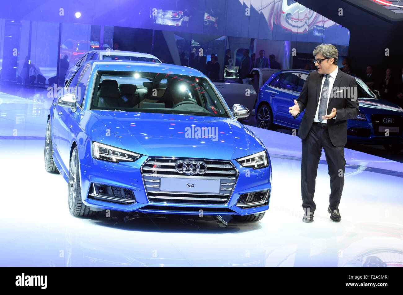 Frankfurt, Germany. 15th Sep, 2015. Luca de Meo, Audi executive board ...
