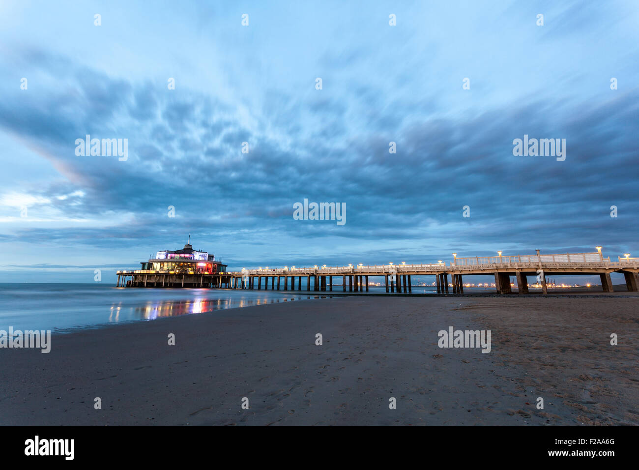 The Belgium Pier in Blankenberge Stock Photo - Alamy