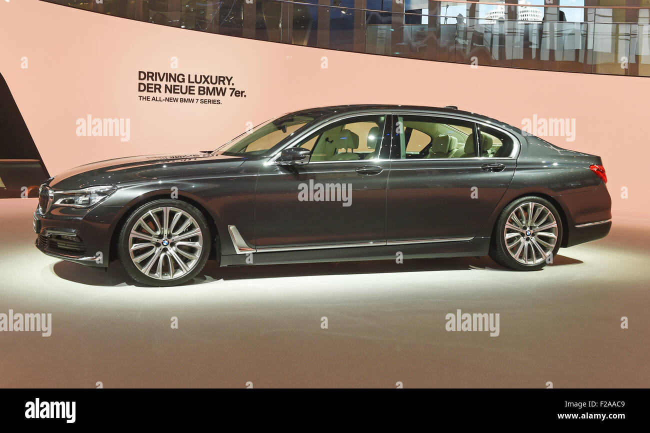 The new BWM 7 Series is presented at the International Motor Show IAA ...