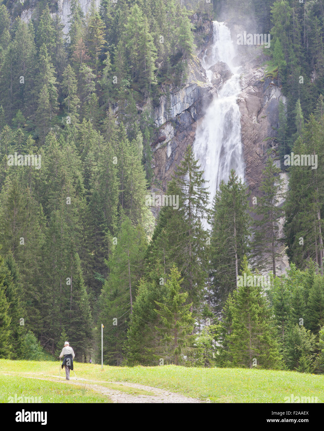 Switzerland waterfall climb hi-res stock photography and images - Alamy