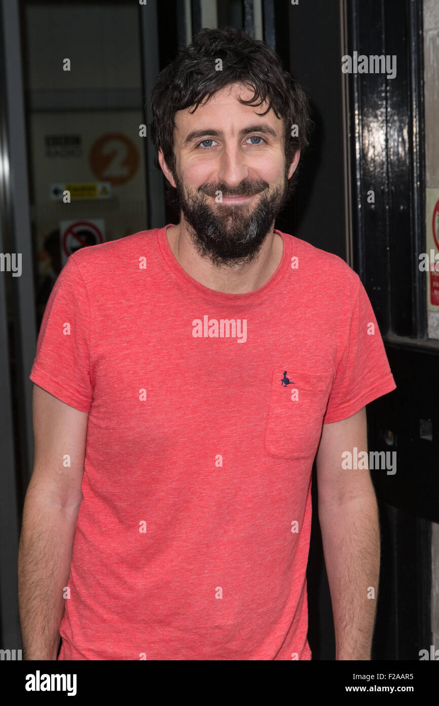 Mark Watson pictured arriving the Radio 2 studio Featuring: Mark Watson ...