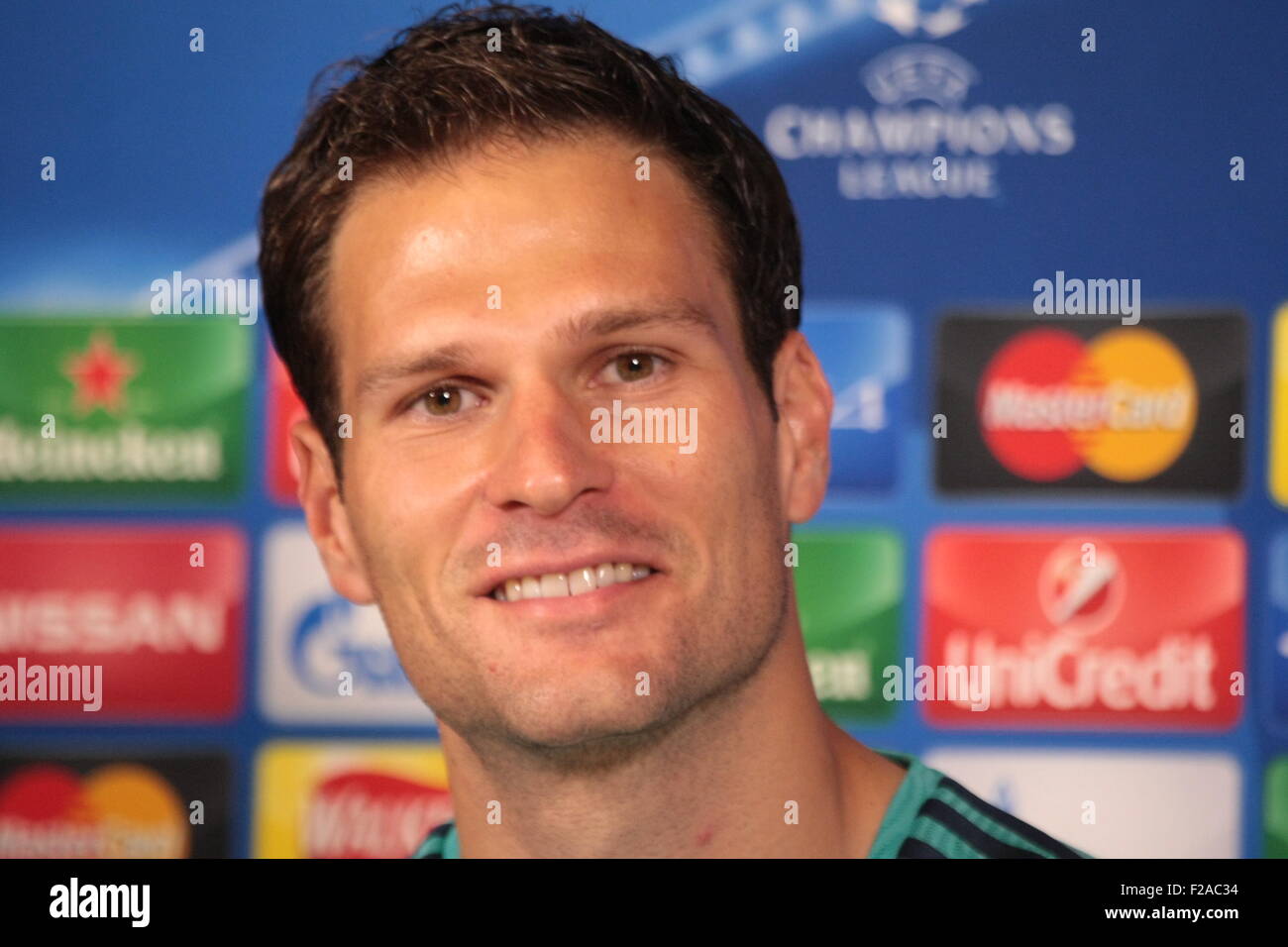 Portrait of Asmir Begovic, Chelsea Football Club Goalkeeper Stock Photo ...