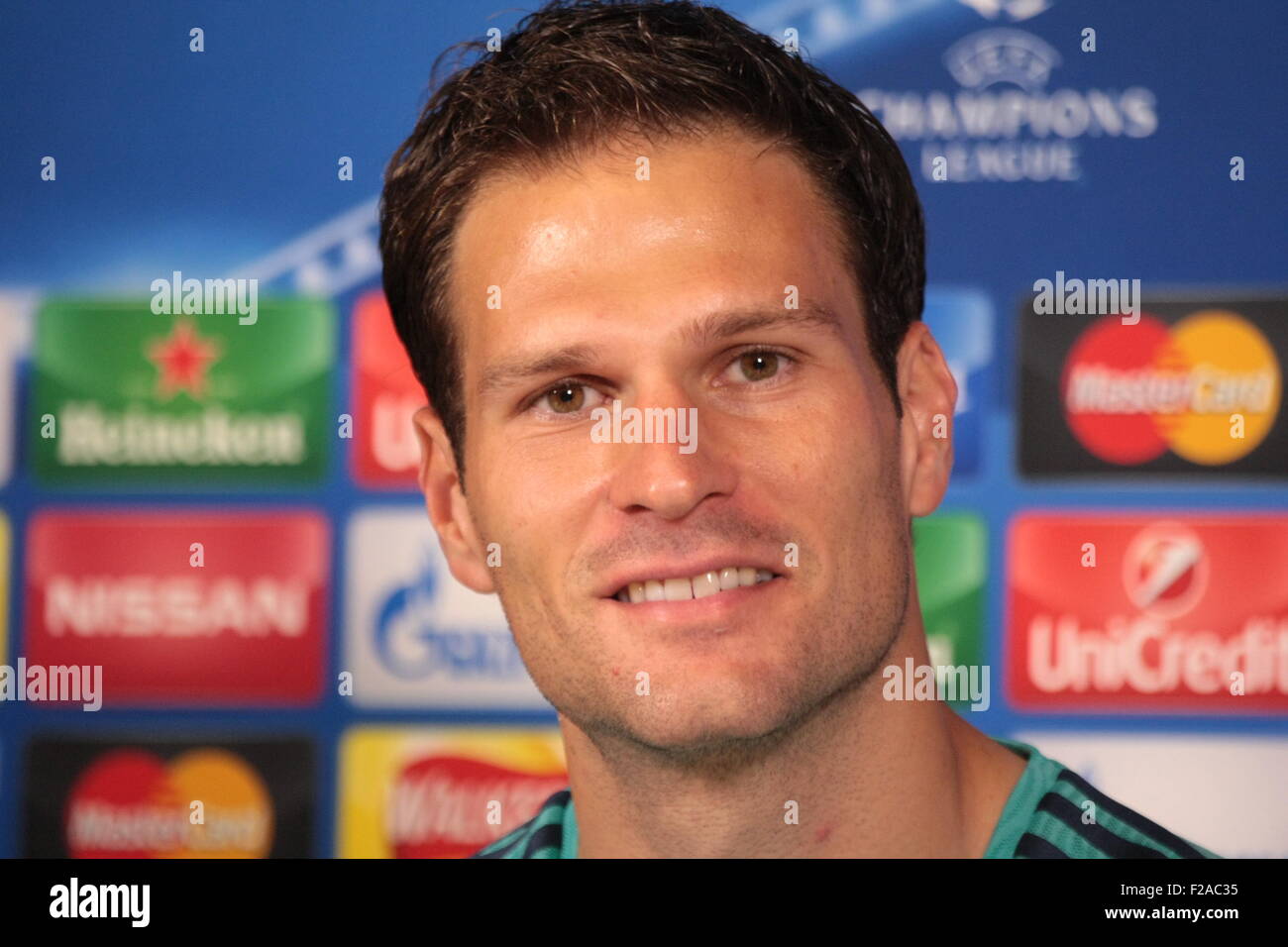 Portrait of Asmir Begovic, Chelsea Football Club Goalkeeper Stock Photo ...