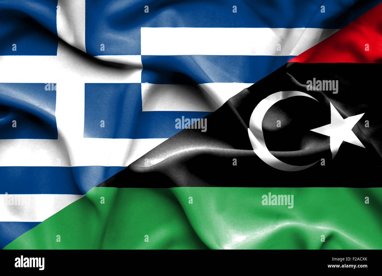 Libya greece flag hi-res stock photography and images - Alamy