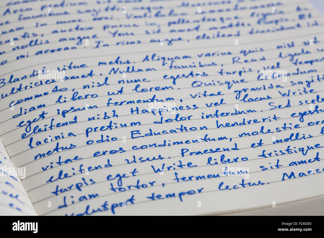 Handwritten paper manuscript hi-res stock photography and images - Alamy