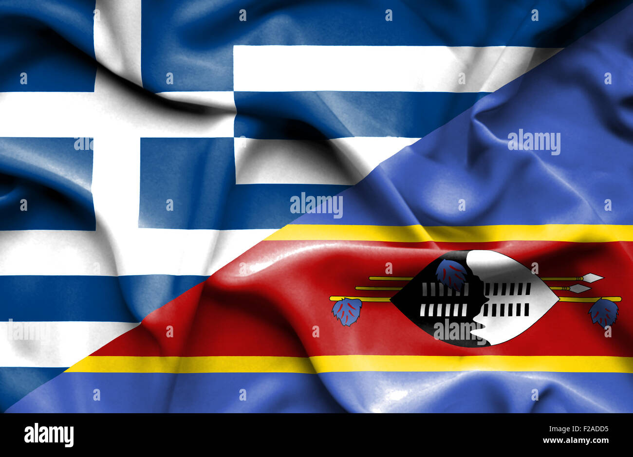 Waving flag of Swazliand and Stock Photo - Alamy