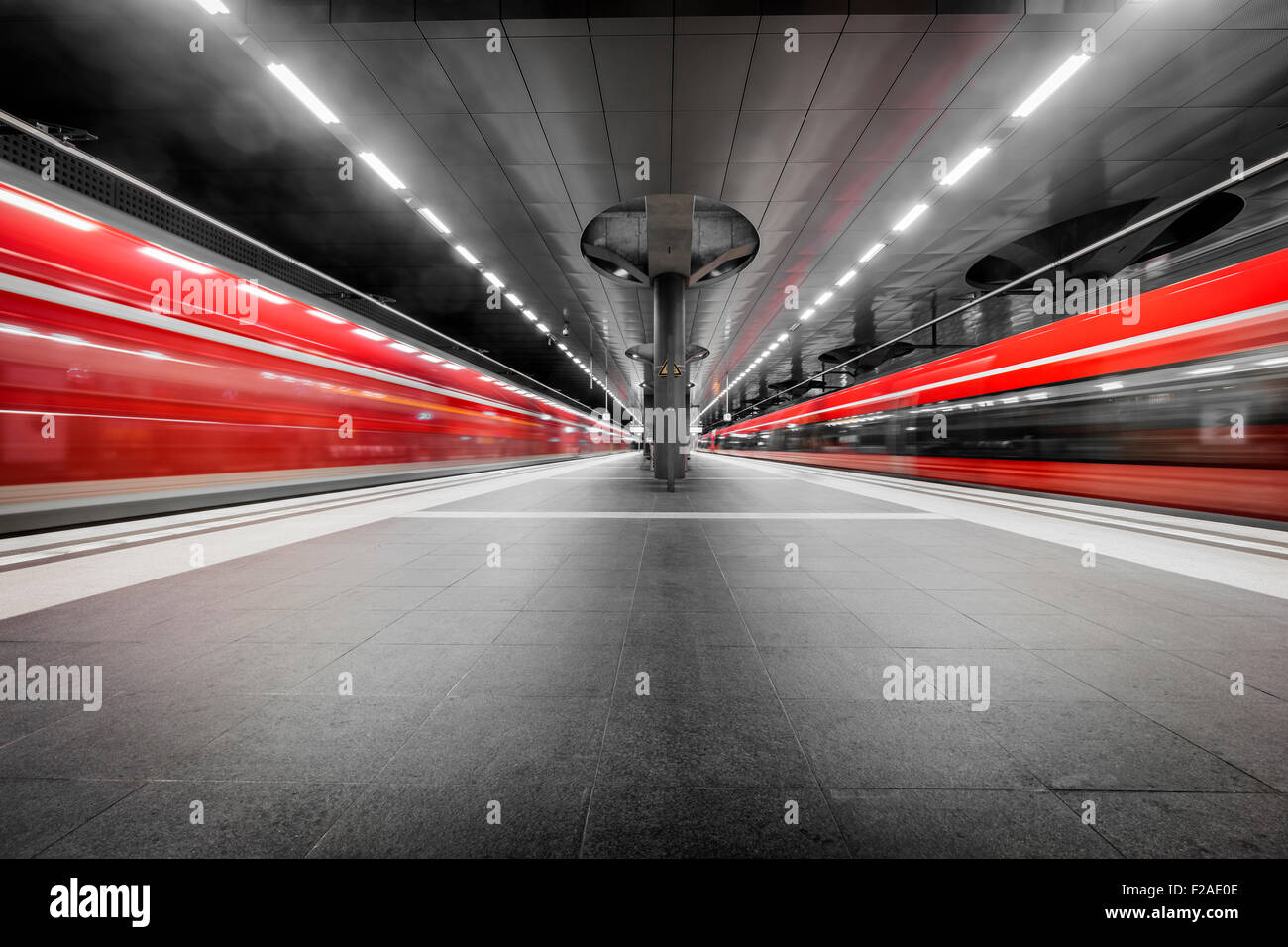 Futuristic subway or train station hi-res stock photography and images ...