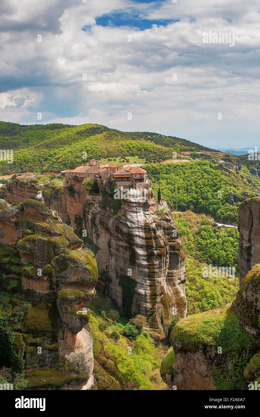 The Holy Monastery of Varlaam in Meteora, Greece Stock Photo - Alamy