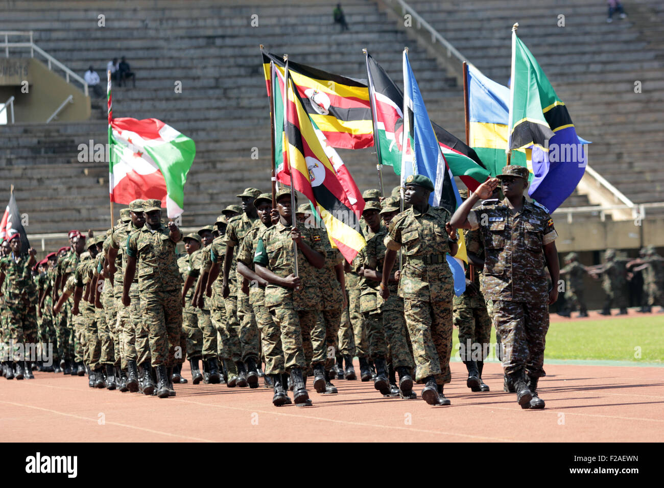 Troops parade during the launch of the East Africa Military Games in ...