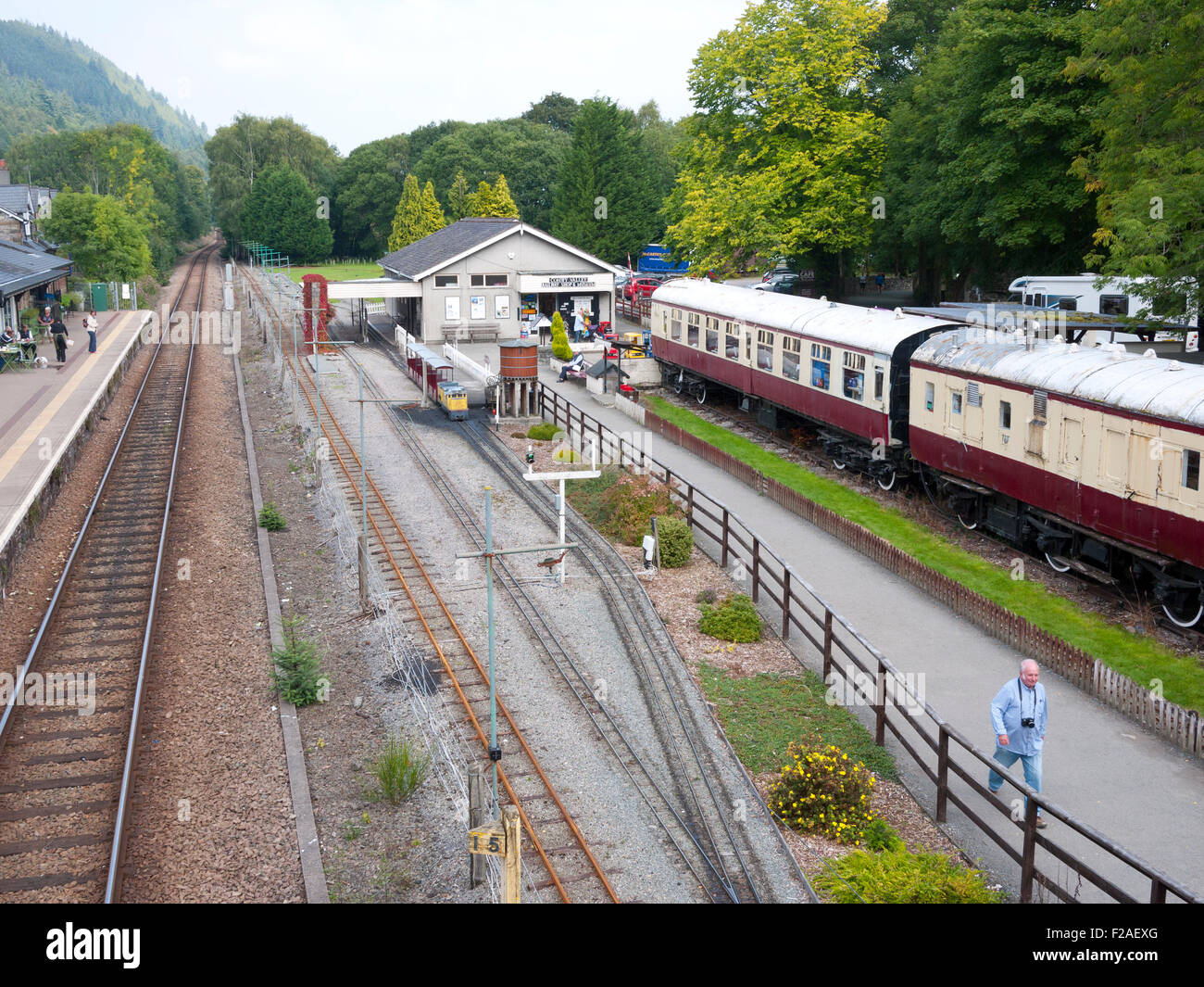 Conwy Valley Railway Museum and train cafe at Betws-y-coed, North Wales ...