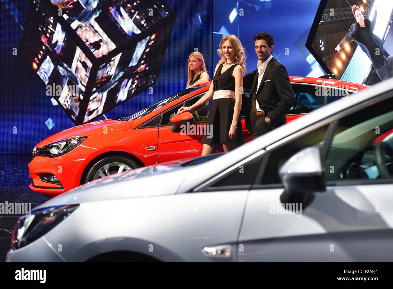 Car show hostesses hi-res stock photography and images - Alamy