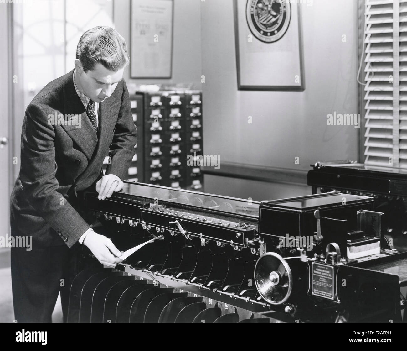 Historical sorting machine hi-res stock photography and images - Alamy