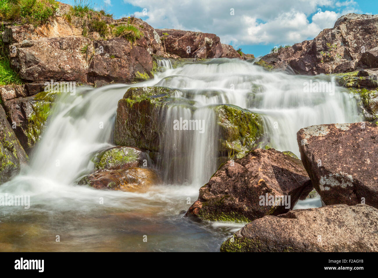 a waterfall in Glencoe Scotland Stock Photo - Alamy