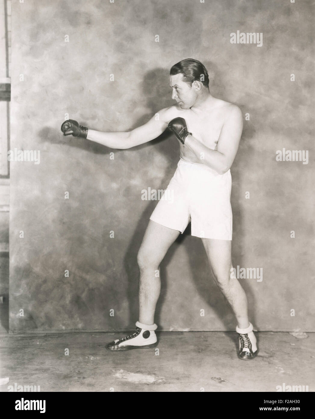 Boxer's stance (OLVI008 OU046 F Stock Photo - Alamy