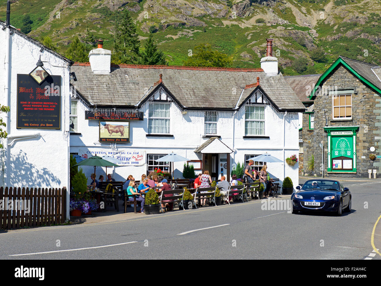 The Black Bull Inn, Coniston, Lake District National Park, Cumbria ...