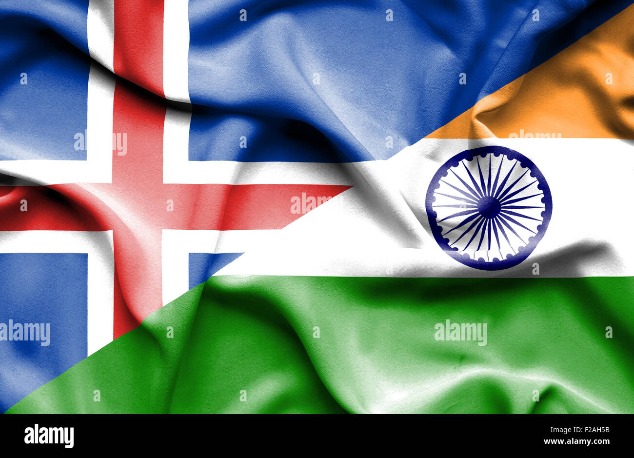 Iceland india flag hi-res stock photography and images - Alamy