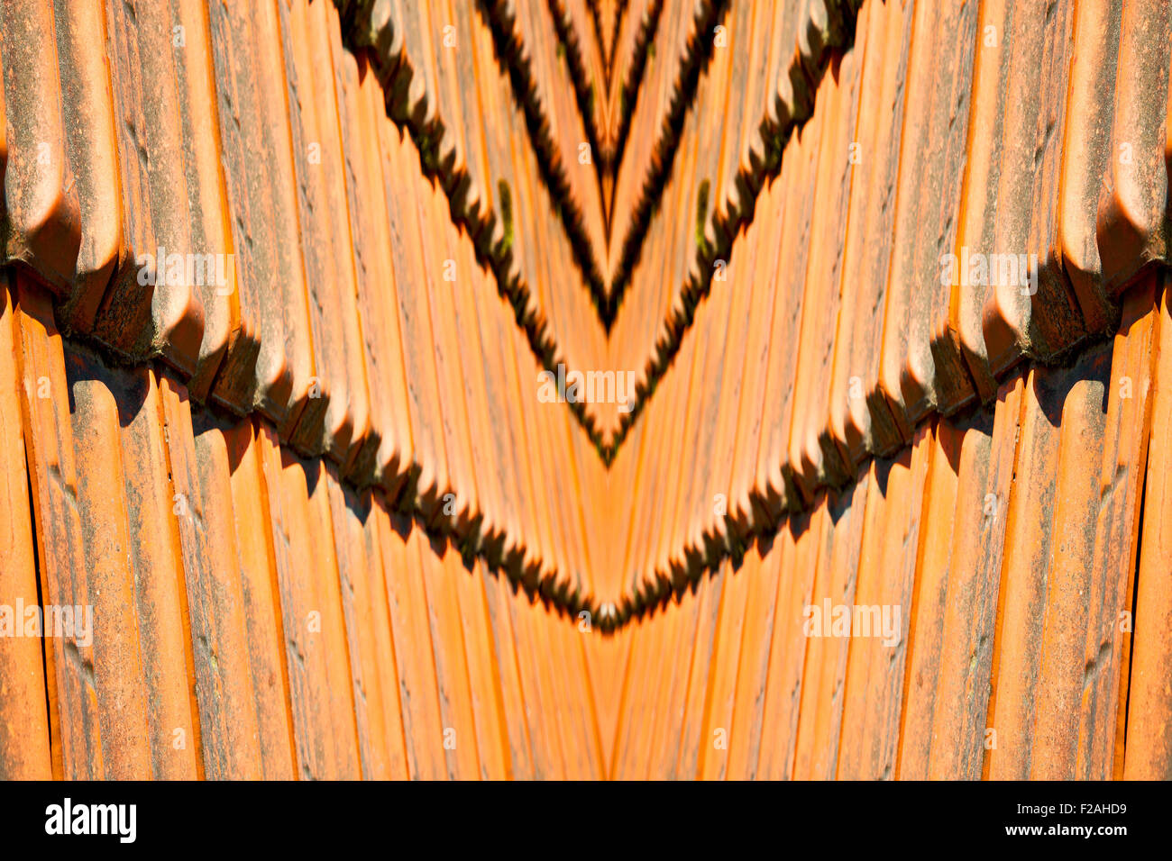 old roof in italy the line and texture of diagonal architecture Stock ...