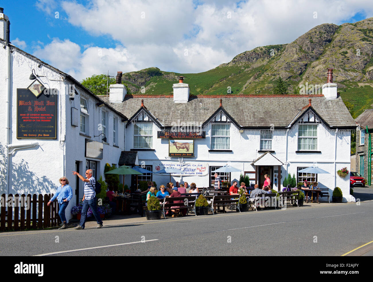 The Black Bull Inn, Coniston, Lake District National Park, Cumbria ...